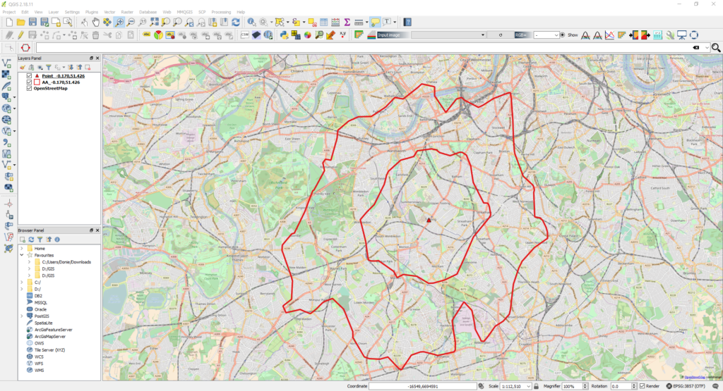 Qgis Generating An Isochrone Spatial Overlay