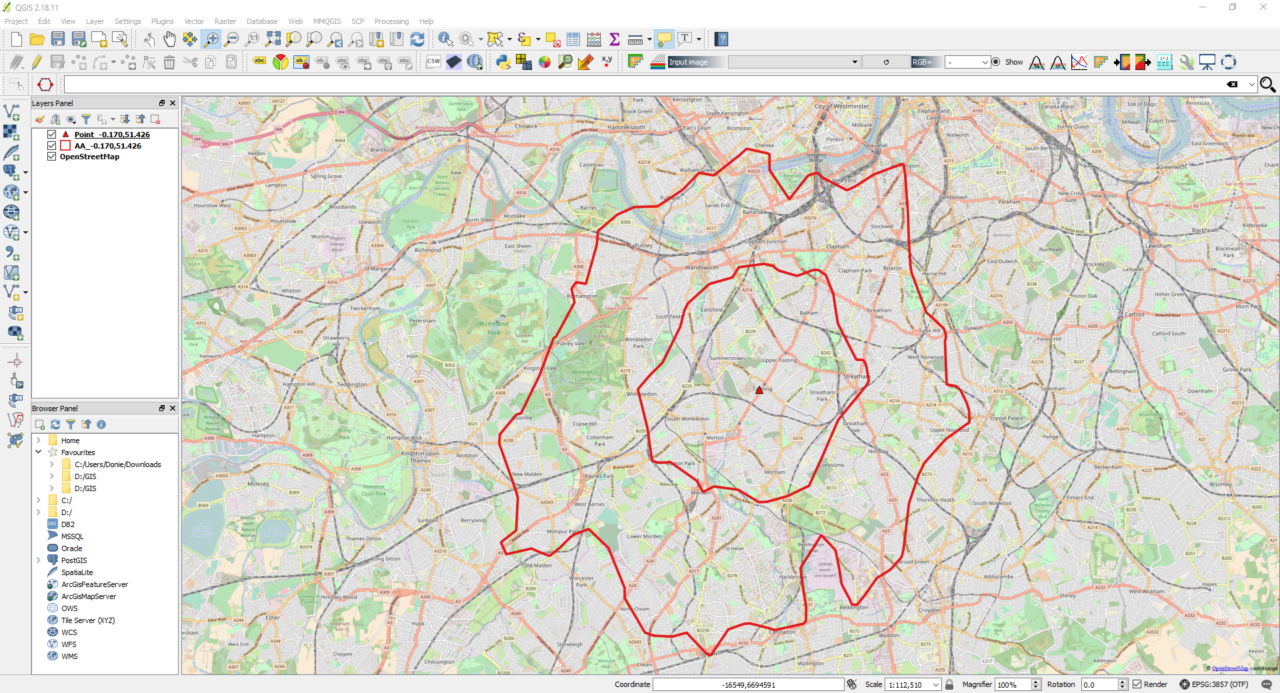 QGIS-Generating an Isochrone – Spatial Overlay